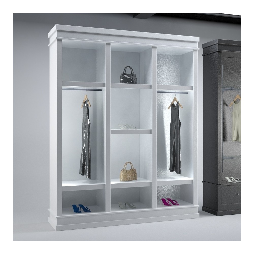 armoire de presentation et d'exposition modulable etagère penderie