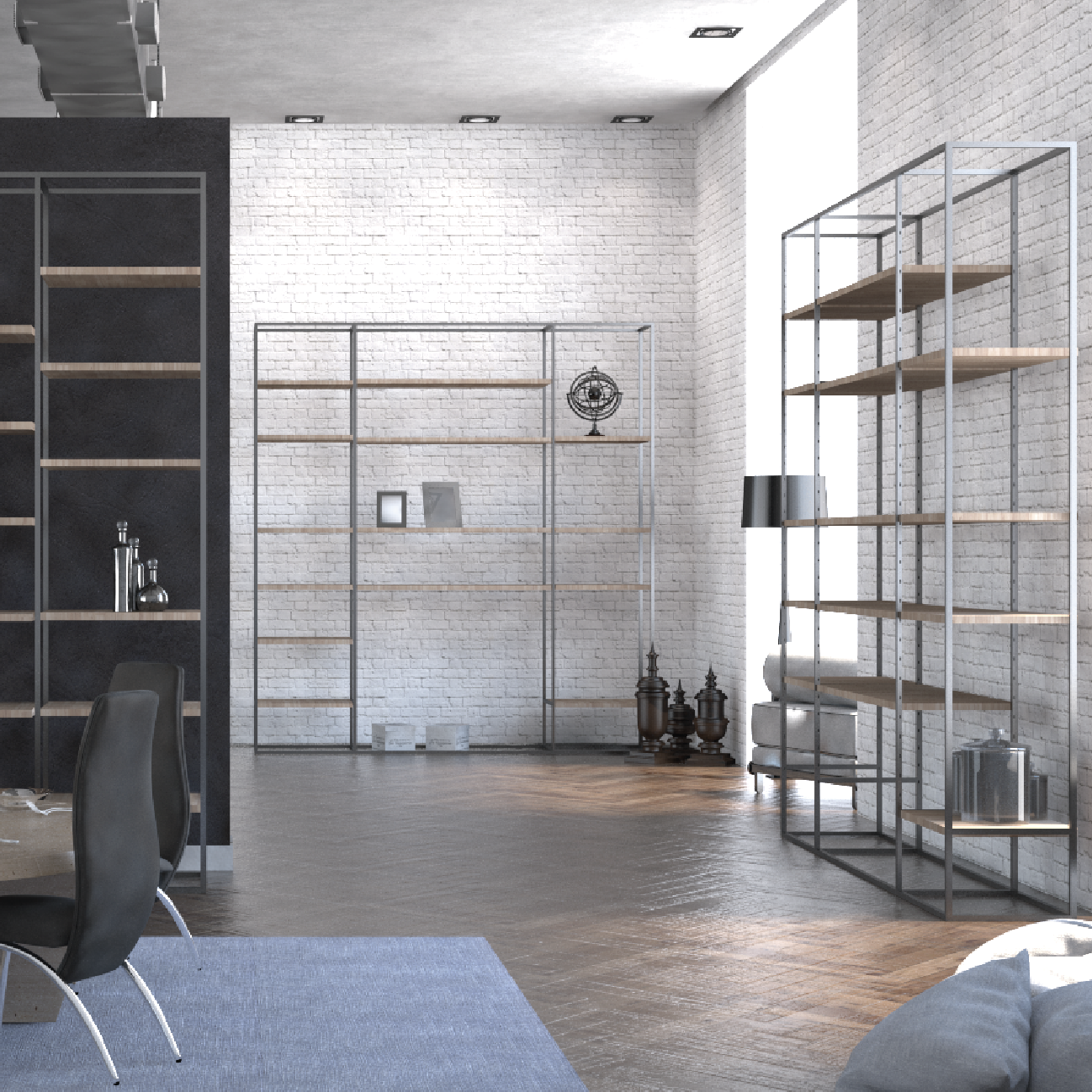 Agencement de magasin, mobilier professionnel modulable et personnalisable